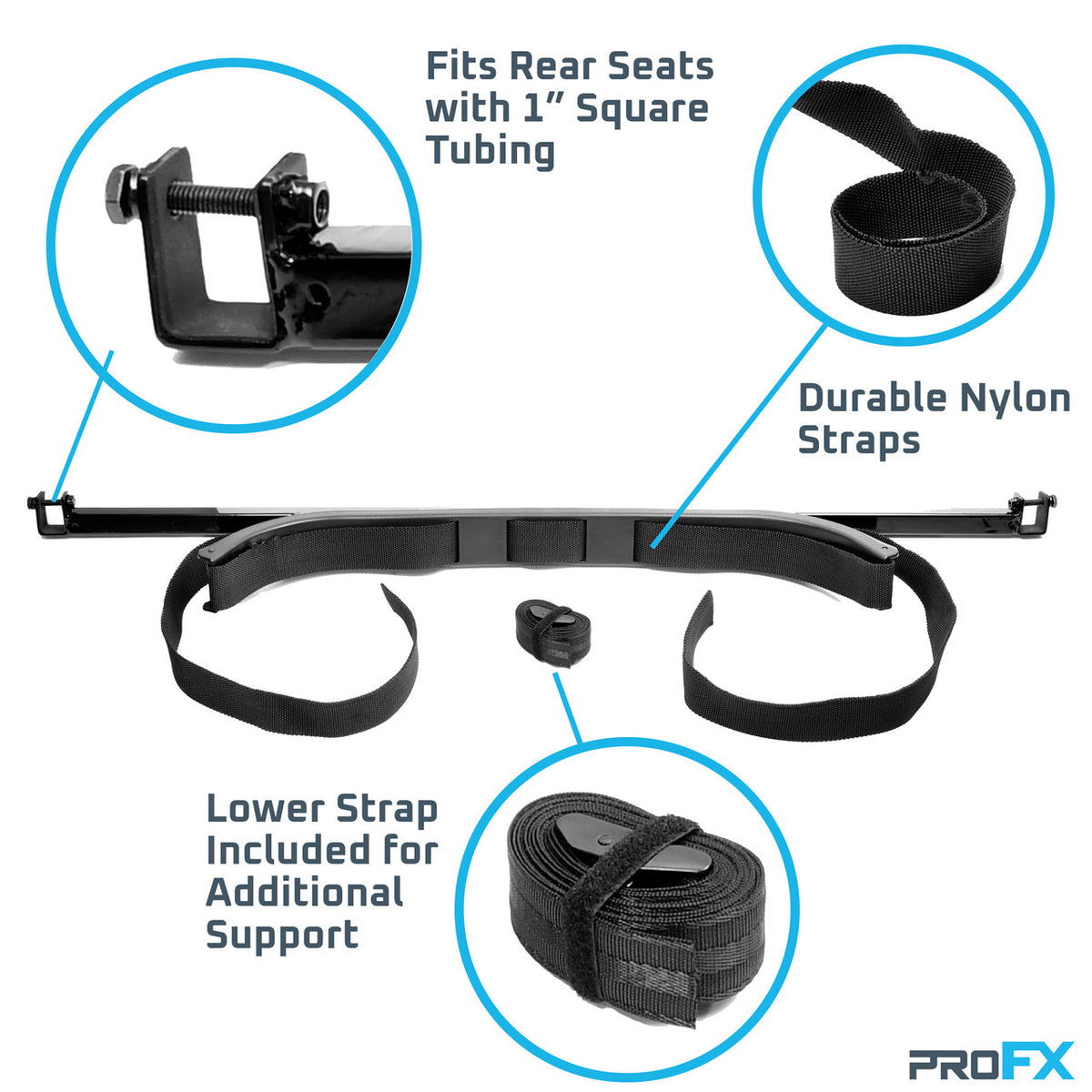 ProFX Golf Club Bag Attachment for Golf Cart Rear Flip Seat Kits with – Custom Carts